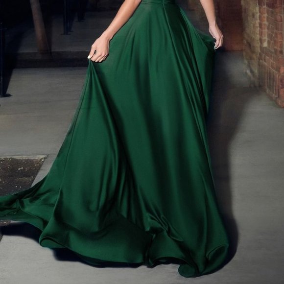 Cinderella | Dresses | New Long Off The Shoulder Sleeveless Aline Satin ...